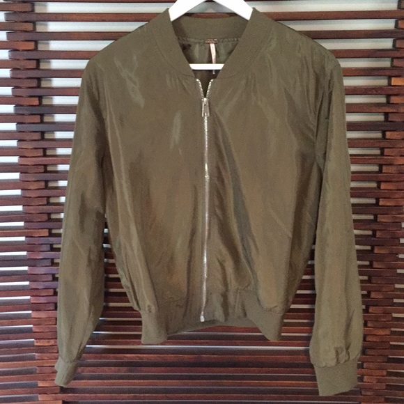 Poof! | Jackets & Coats | Nwot Poof Satin Bomber Jacket | Poshmark